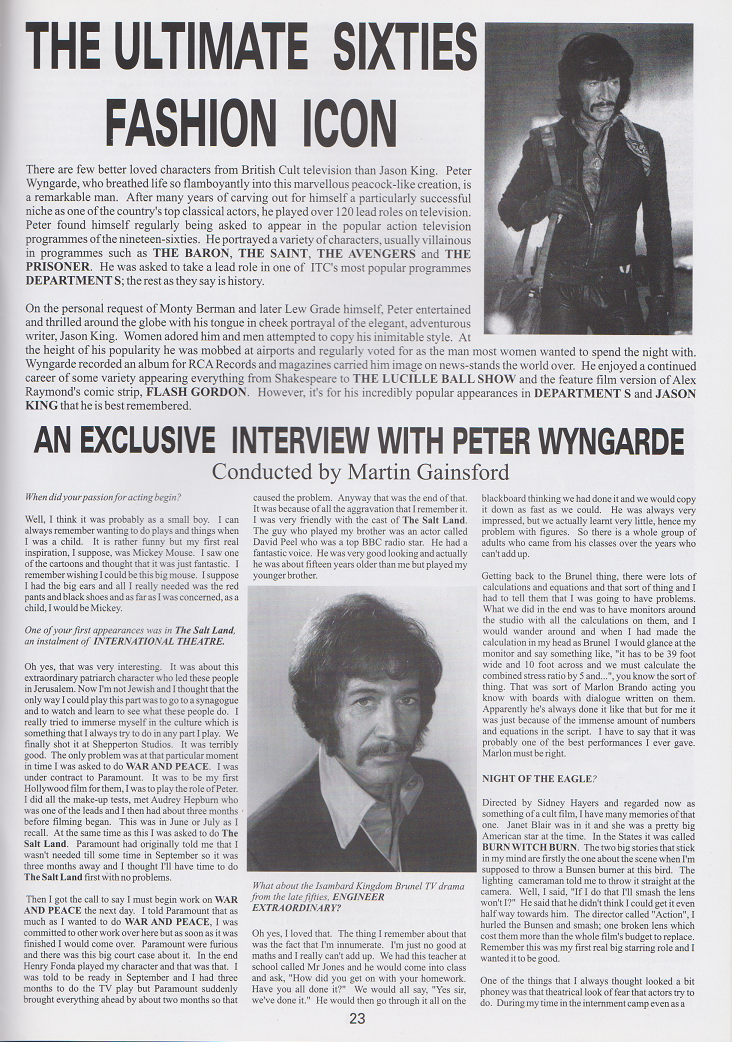 PETER WYNGARDE: Media Star – PETER WYNGARDE: The Official Website
